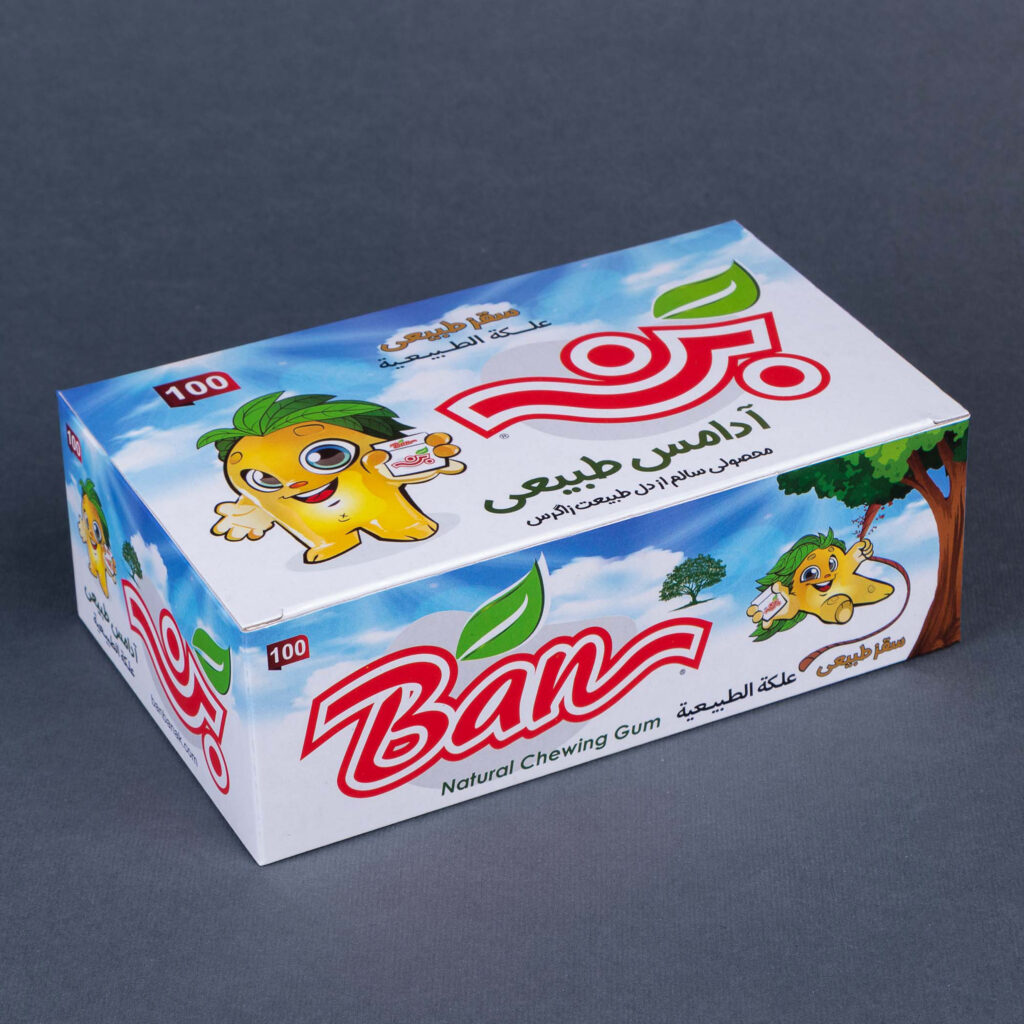 Ban natural chewing gum - classic flavor - 100-digit box - cellophane ...